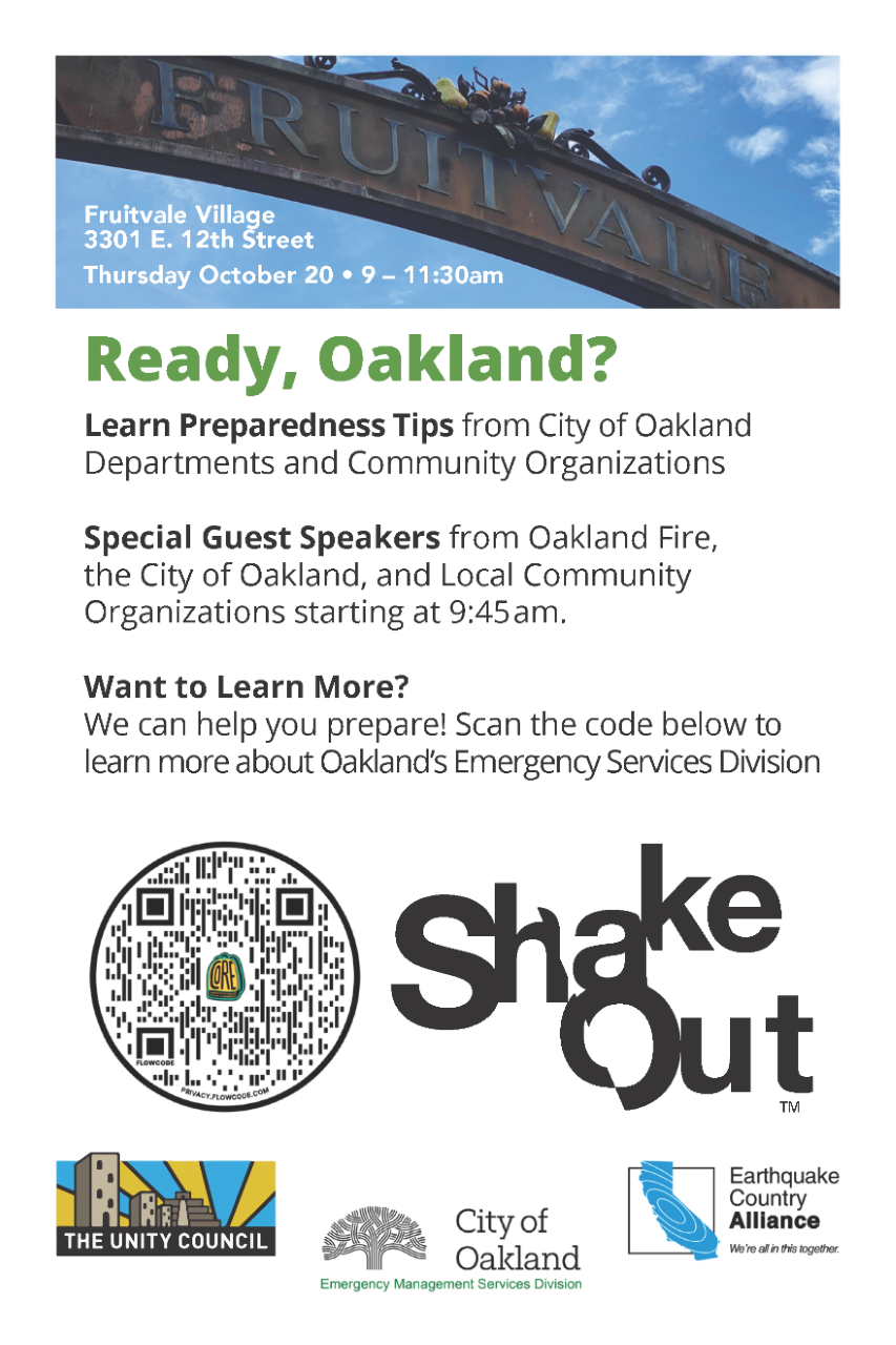 Great Oakland ShakeOut - Oakland Firesafe Council